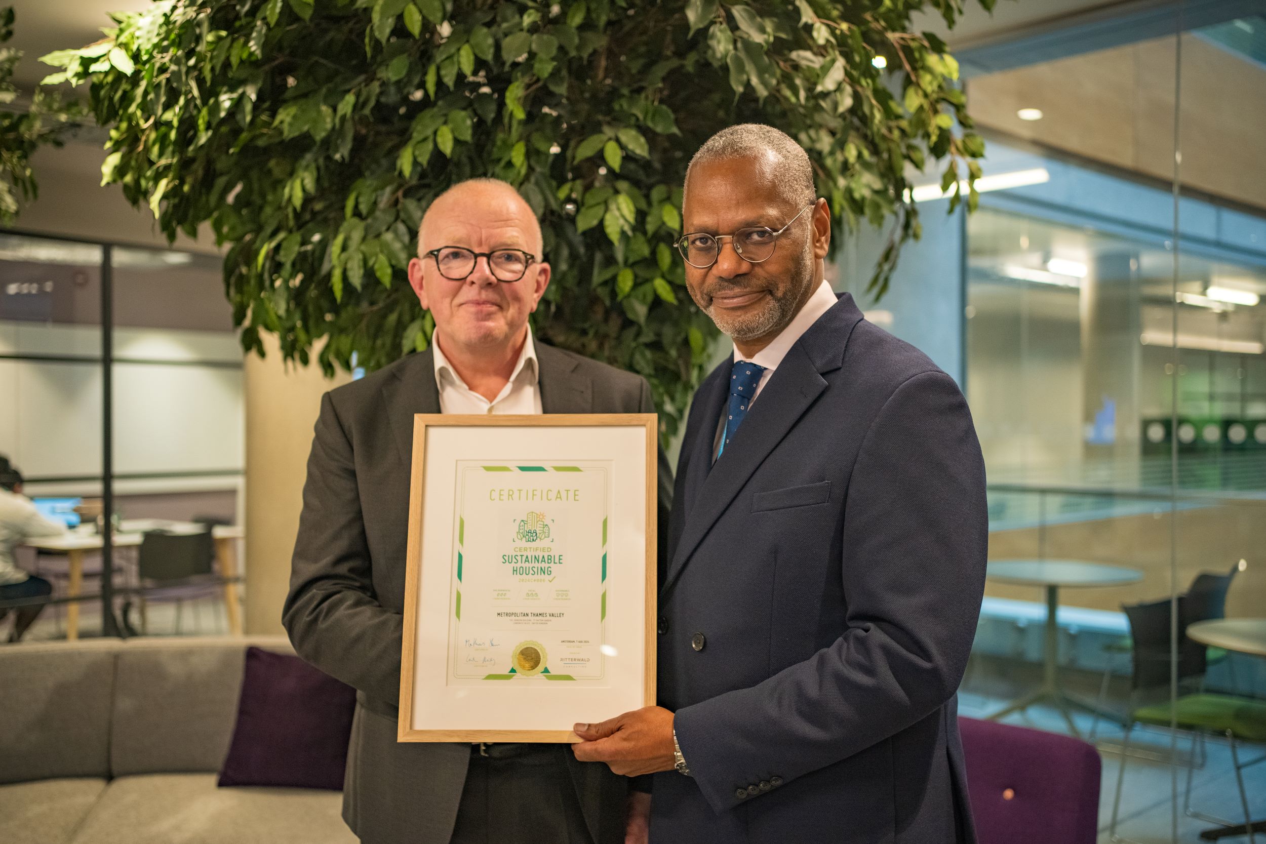 MTVH achieves top sustainability rankings - Metropolitan Thames Valley